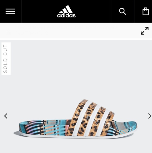 adidas | Shoes | Adidas Farm Leopard Adilette Sandals | Poshmark